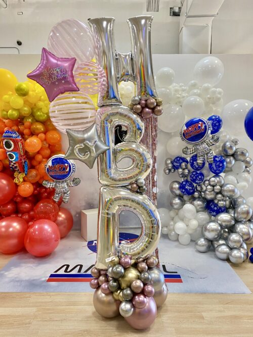 Oh WOW HBD! - Balloons By Luz Paz Decorations and Academy